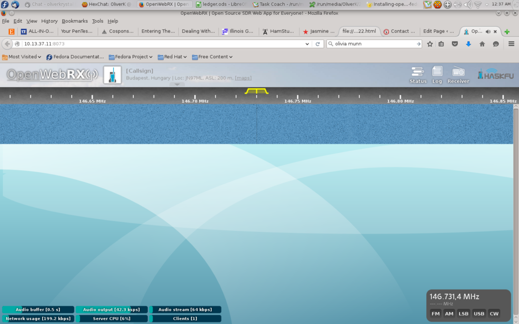 Installing OpenWebRx On Fedora 22 – Soliloquy Blog